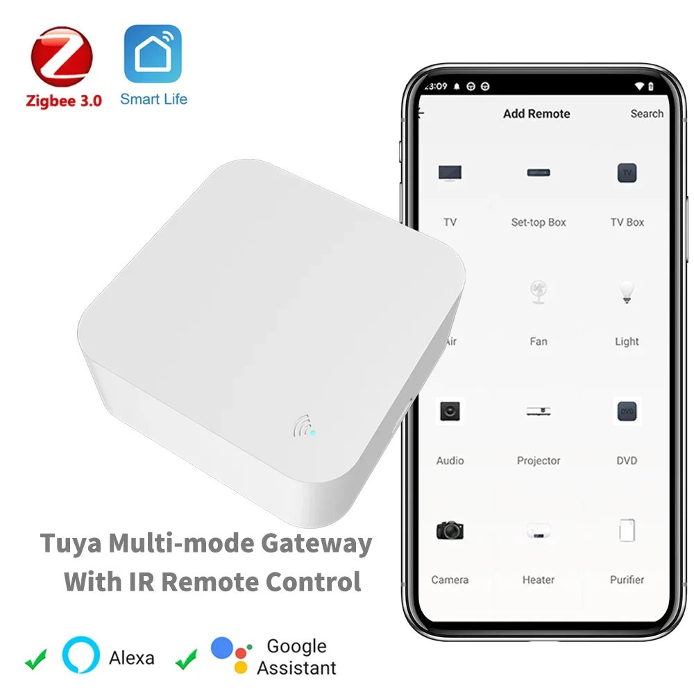 Tuya-Multi-mode-Gateway-Zigbee-Hub-With-IR-Remote-Control-for-Smart ...
