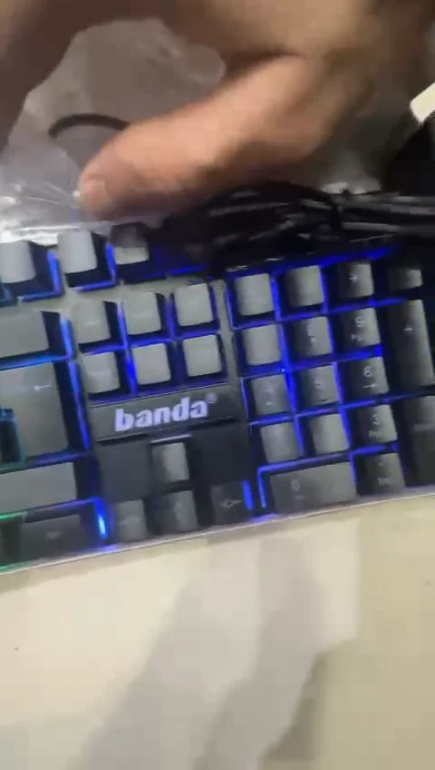 keyboard. Banda V3 semi mechanical RGB backlit gaming keyboard. | Daraz.pk