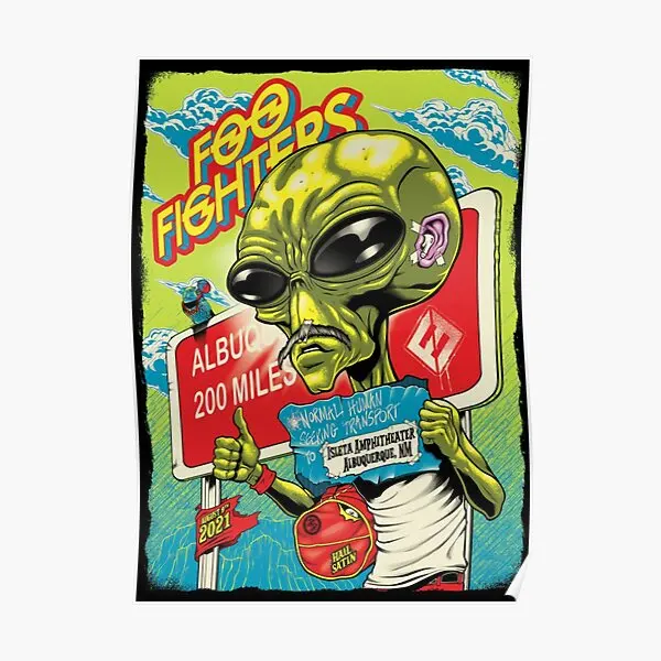 Die-Alien-200-Meilen-Poster-Dekoration-Dekor-Vintage-Wandbild-lustige ...