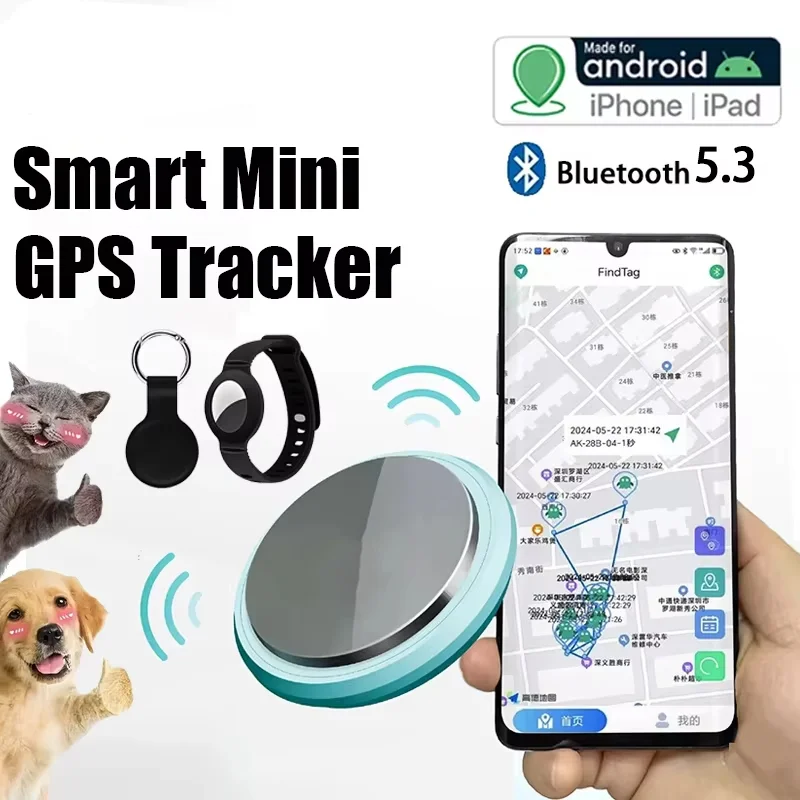 Smart Airtag Bluetooth 5.3 GPS Tracker Work with Android iOS System Air ...
