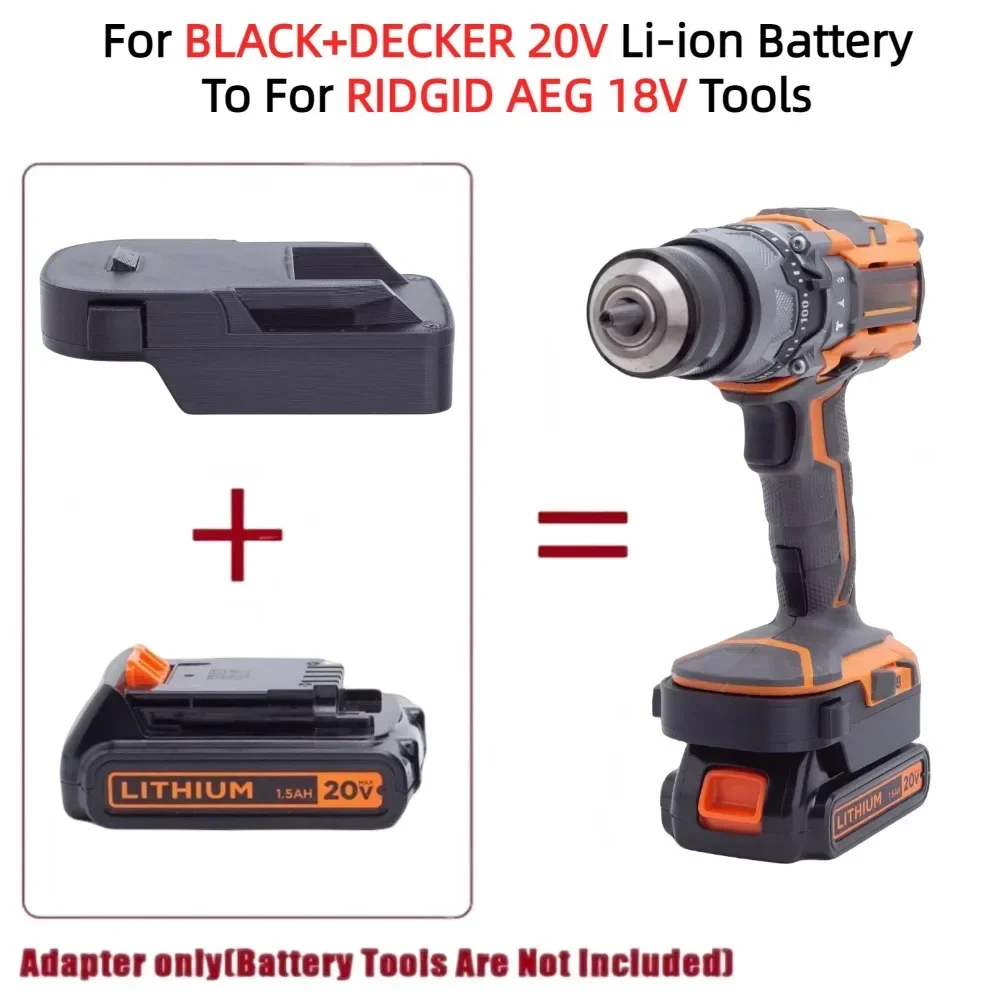 Battery-Adapter-Converter-for-BLACK-DECKER-20V-Li-ion-Battery-Series-To ...
