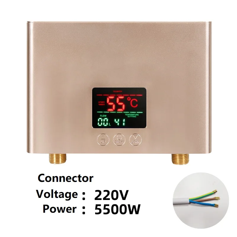 Bathroom Kitchen Wall Mounted Instant Water Heater | EttaGadgets