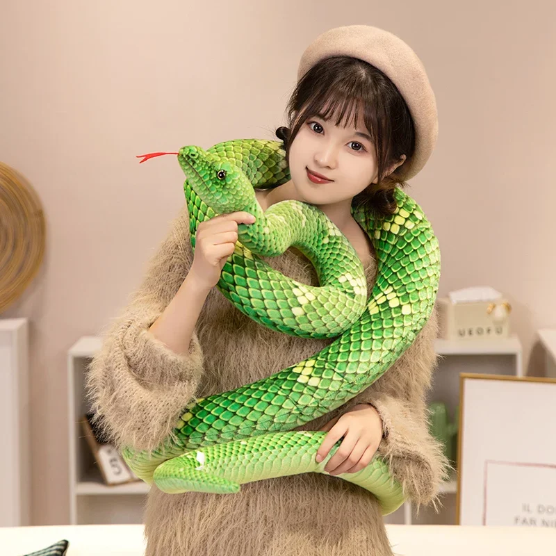 70-280cm-Kawaii-Snake-Plush-Toys-Pit-Viper-Realistic-Stuffed-Cobra ...