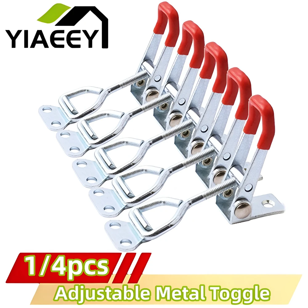 1-2-3-4pcs-Adjustable-Toolbox-Case-Metal-Toggle-Latch-Catch-Clasp-Quick ...