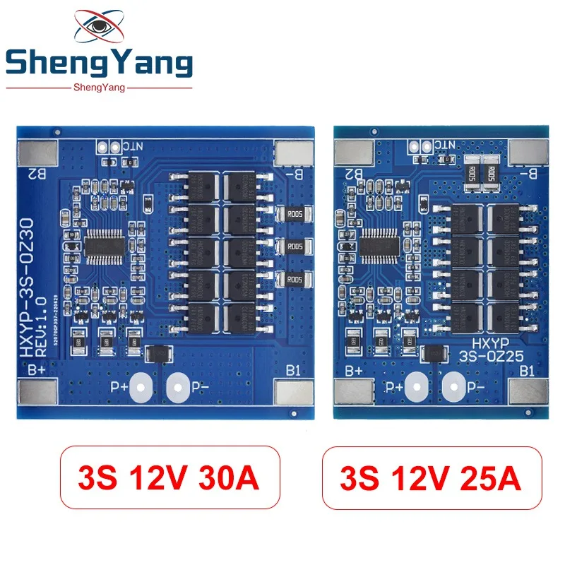 TZT-3S-12V-25A-30A-BMS-18650-Lithium-Battery-Protection-Board-11-1V-12 ...