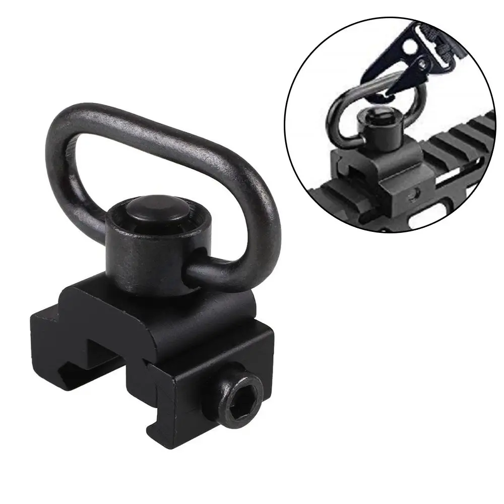 Button Mount Base QD Buckle With Picatinny Rail Tactical Strap Mount ...