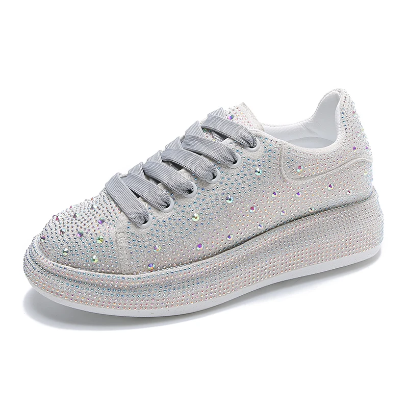 Zapatillas-de-deporte-con-plataforma-para-mujer-zapatos-brillantes-de ...