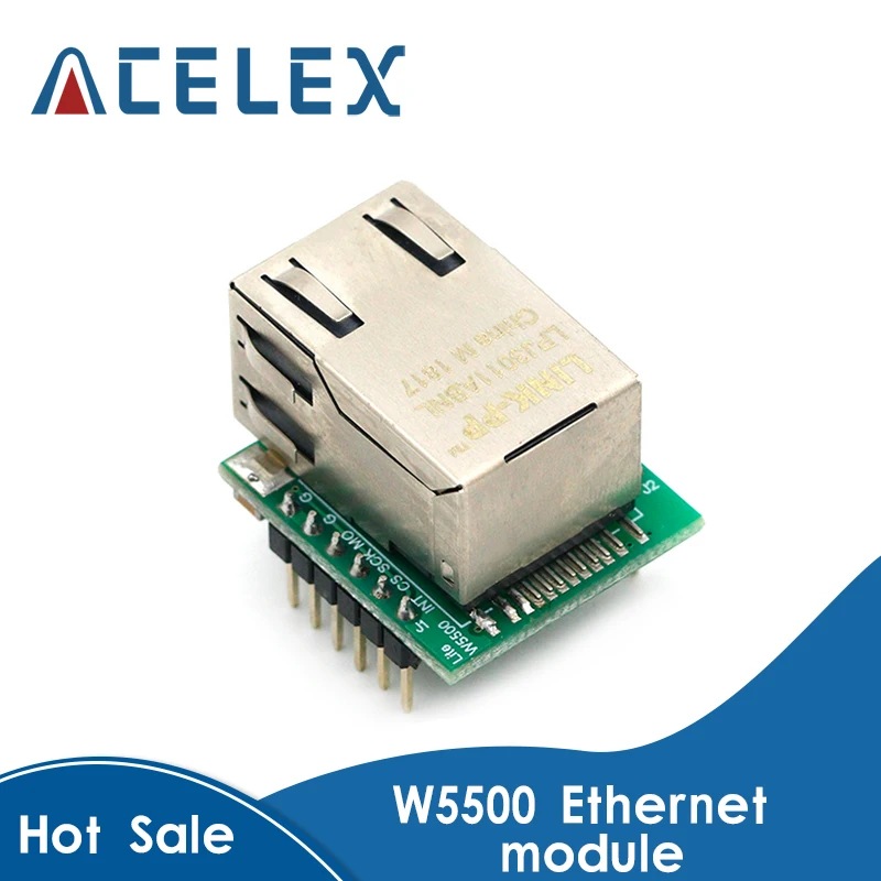 Intelligens Elektronika Usr-Es1 W5500 Chip Új Spi-Tól Lan/ Ethernet Converter Tcp/ Ip Mod – FIXO.hu
