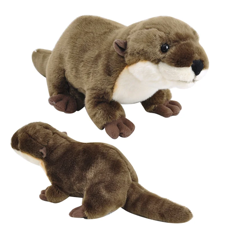 46cm-Simulation-Otter-Plush-Toy-Lifelike-Stuffed-Animal-Plush-Toy-Soft ...