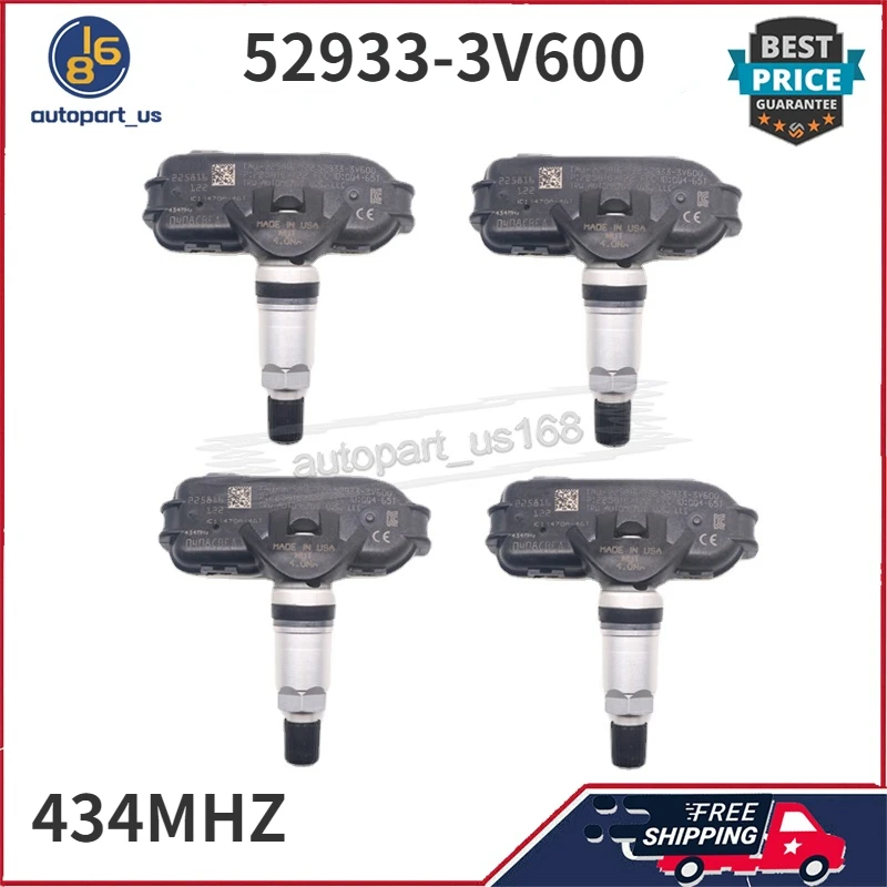 Tire Pressure Monitor Sensor 52933-3v600 For Hyundai Grandeur [hg] 2011 ...
