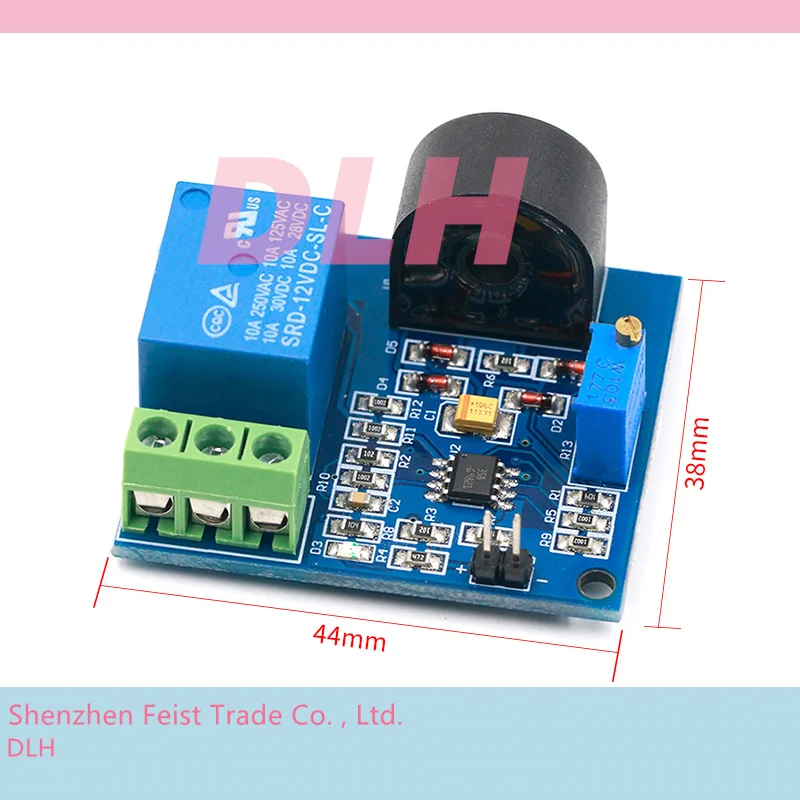 Módulo de Sensor de detección de Corriente CA 5V 12V 24V, módulo de protección de relé 5A ...
