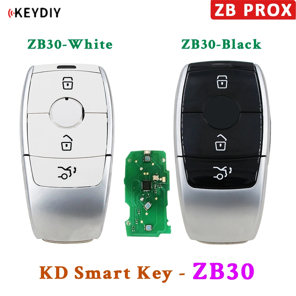 KEYDIY 범용 스마트 키, ZB30, KD X2 KD MAX 자동차 키 원격 교체, 벤츠 스타일용 2000 개 이상의 모델에 ...