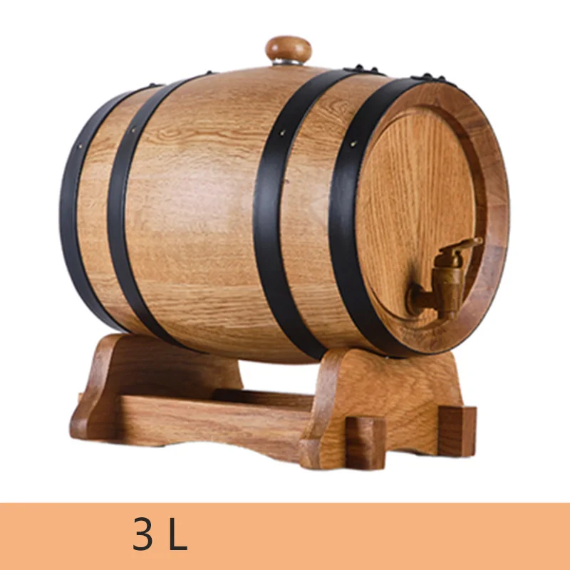 3L-Wooden-Wine-Barrel-Oak-Whisky-Container-Wooden-Barrel-Oak-Bucket ...