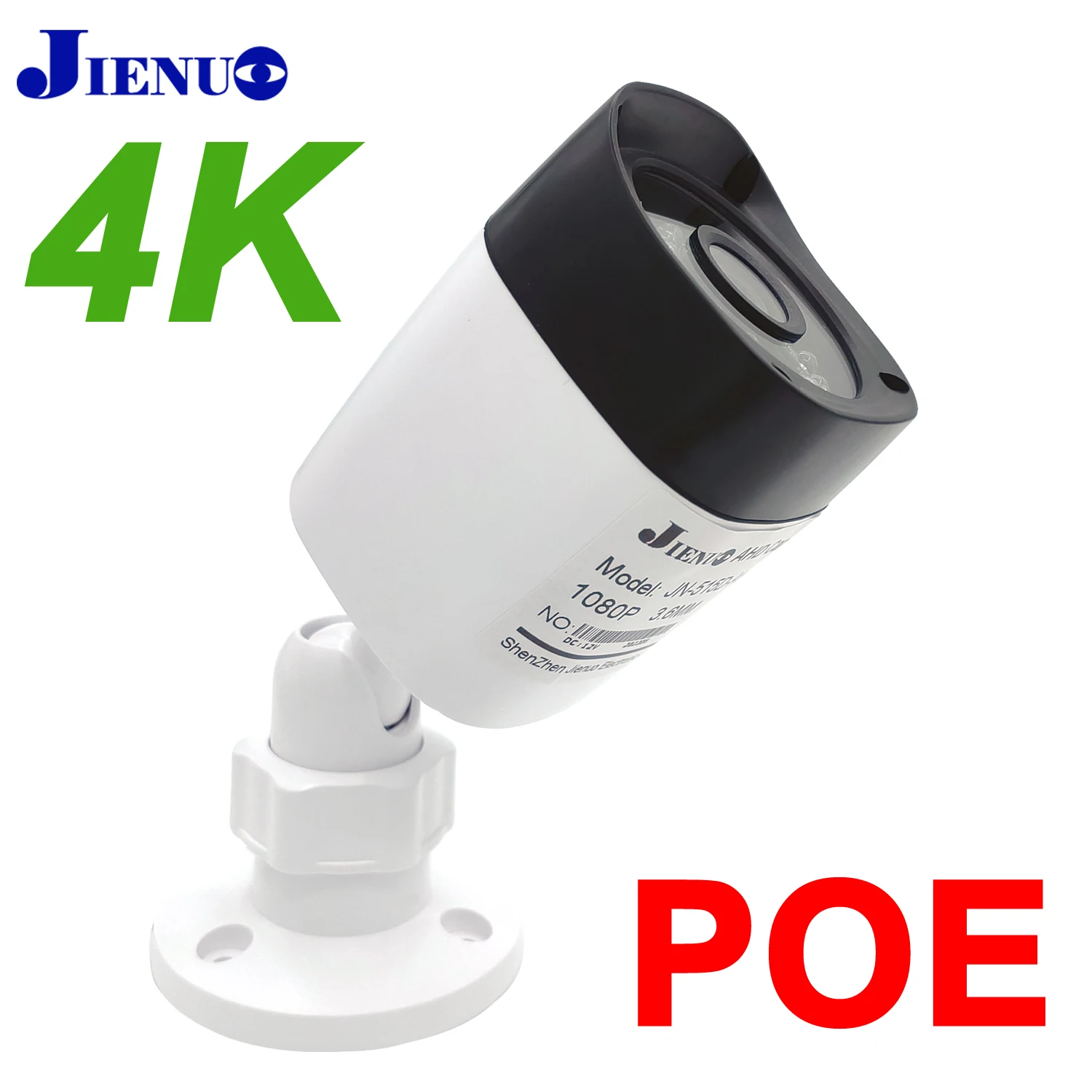 Poe Camera 8MP 4K Outdoor Waterproof Security Surveillance NightVision ...