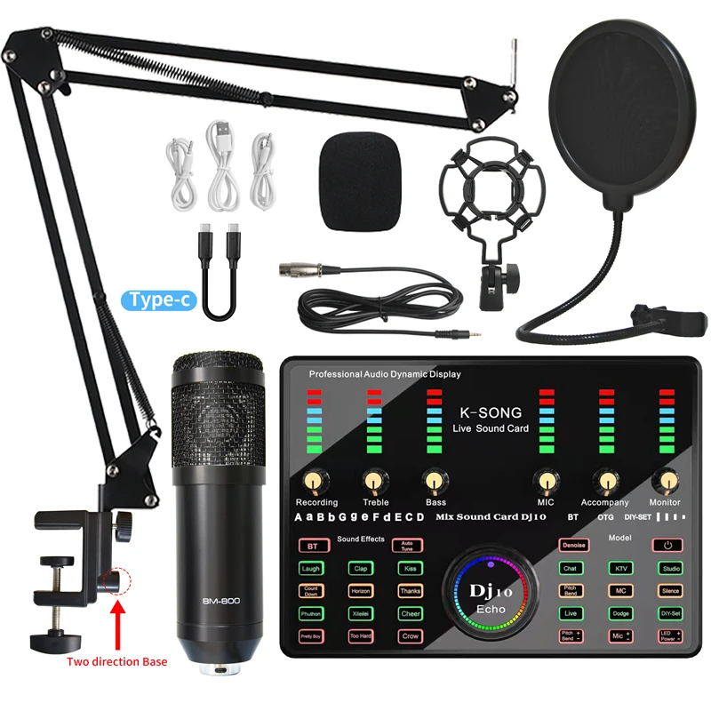 Wireless-Microphone-for-Pc-BM800-Condenser-Professional-Karaoke ...