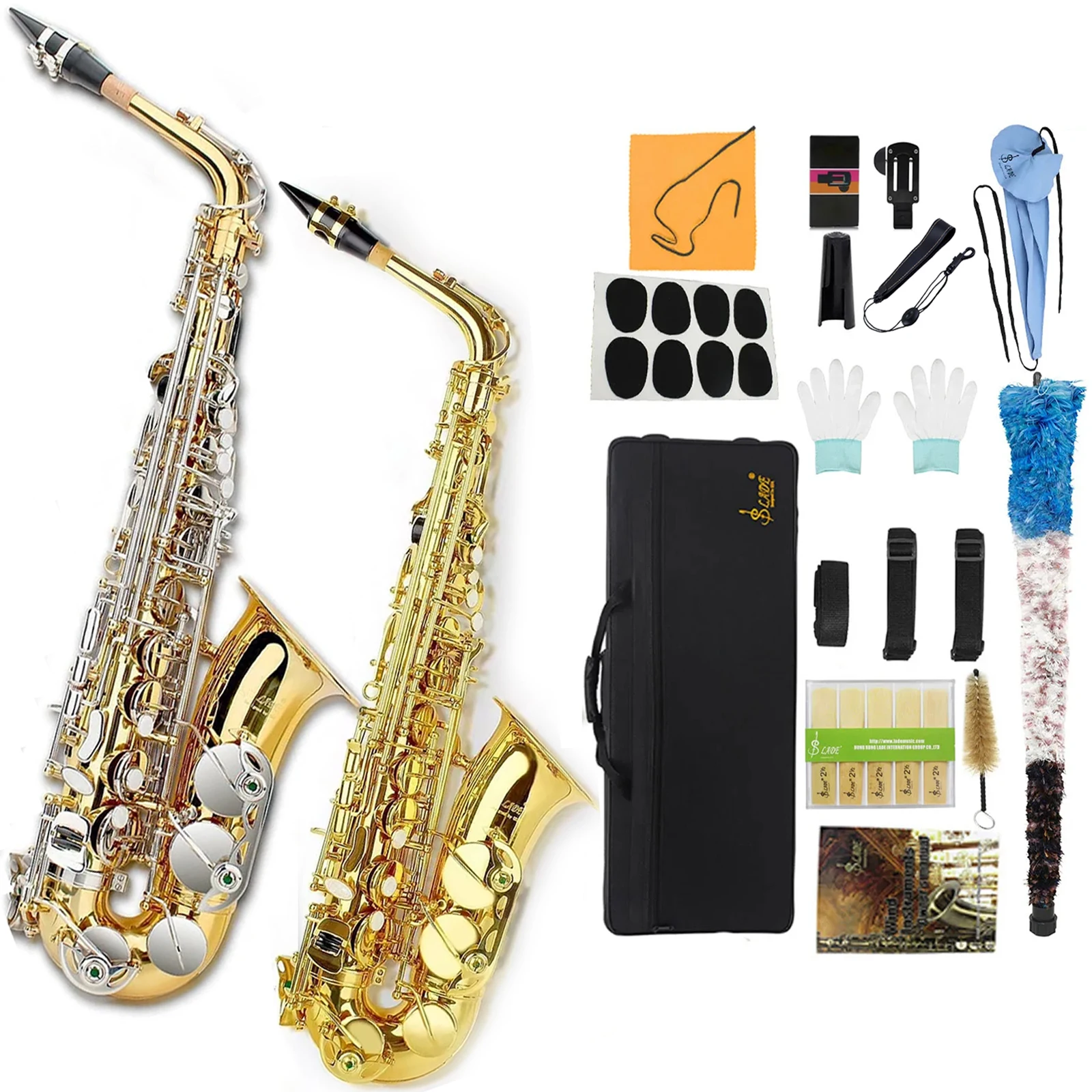 High-Quality-Eb-Alto-Saxophone-Brass-Lacquered-Gold-E-Flat-Sax-Musical ...