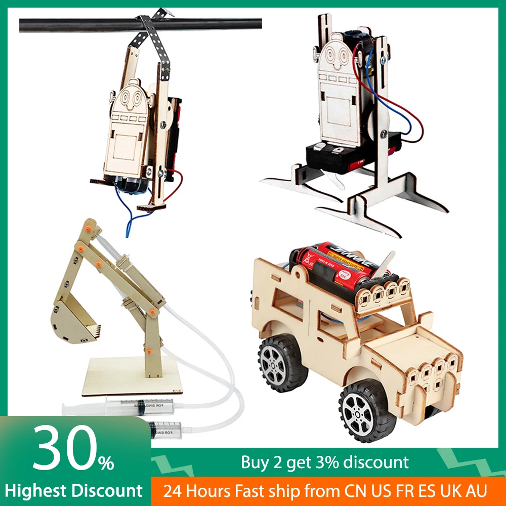 DIY Electric Crawling Robot Science Experiment Material Package Small ...