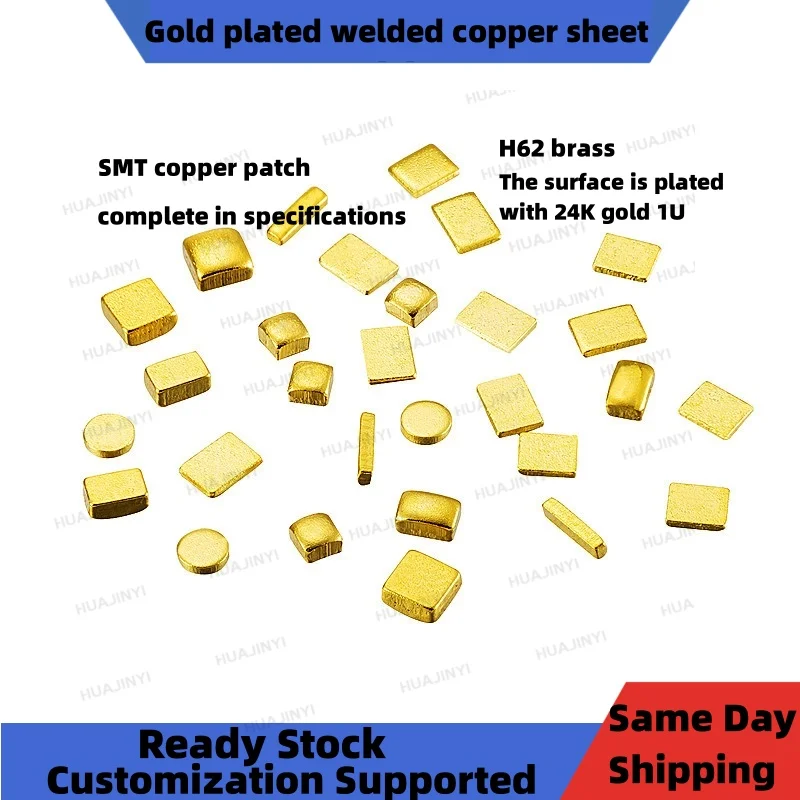 SMT-Copper-Contacts-Gold-plated-Round-Square-Brass-Shrapnel-Battery ...