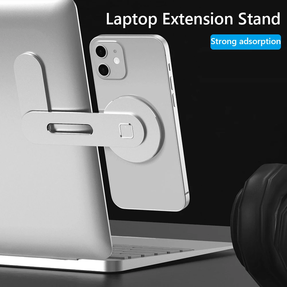Metal-Expansion-Phone-Stand-Laptop-Screen-Side-Mount-Magnetic-Folding ...