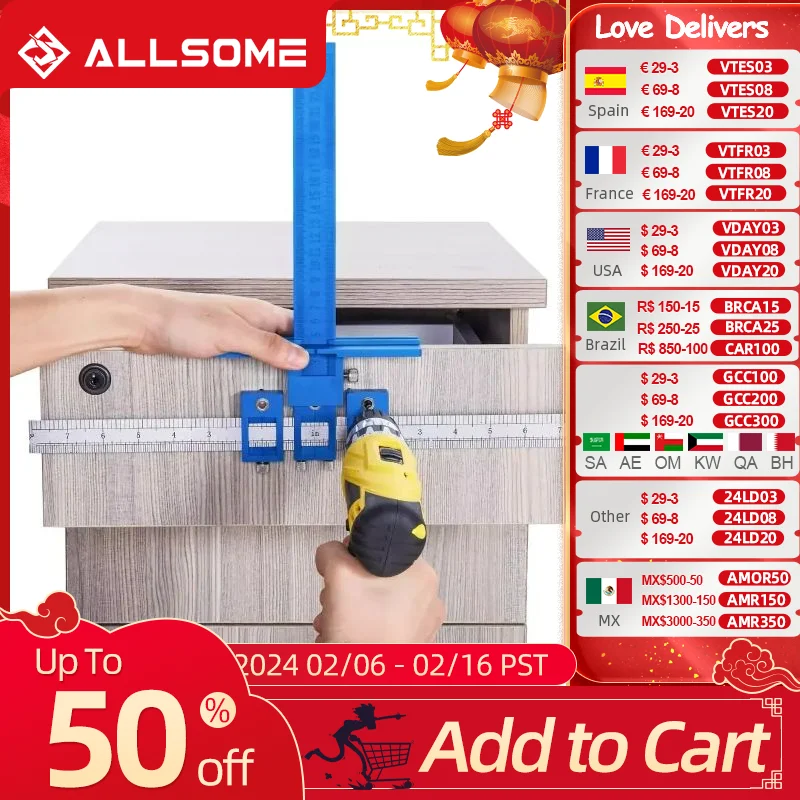 ALLSOME-Cabinet-Hardware-Jig-Template-Tool-Drawer-Pull-Jig-Cabinet-Jig ...