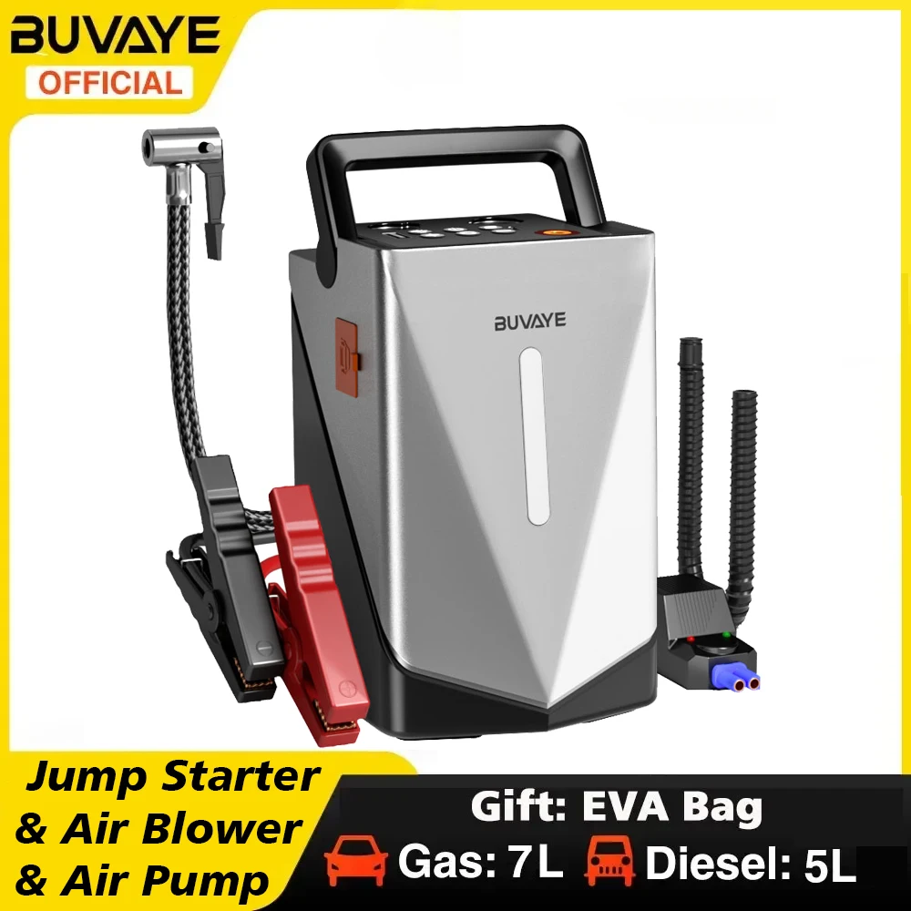BUVAYE-Car-Jump-Starter-Air-Compressor-Barbecue-Blower-Air-Pump ...