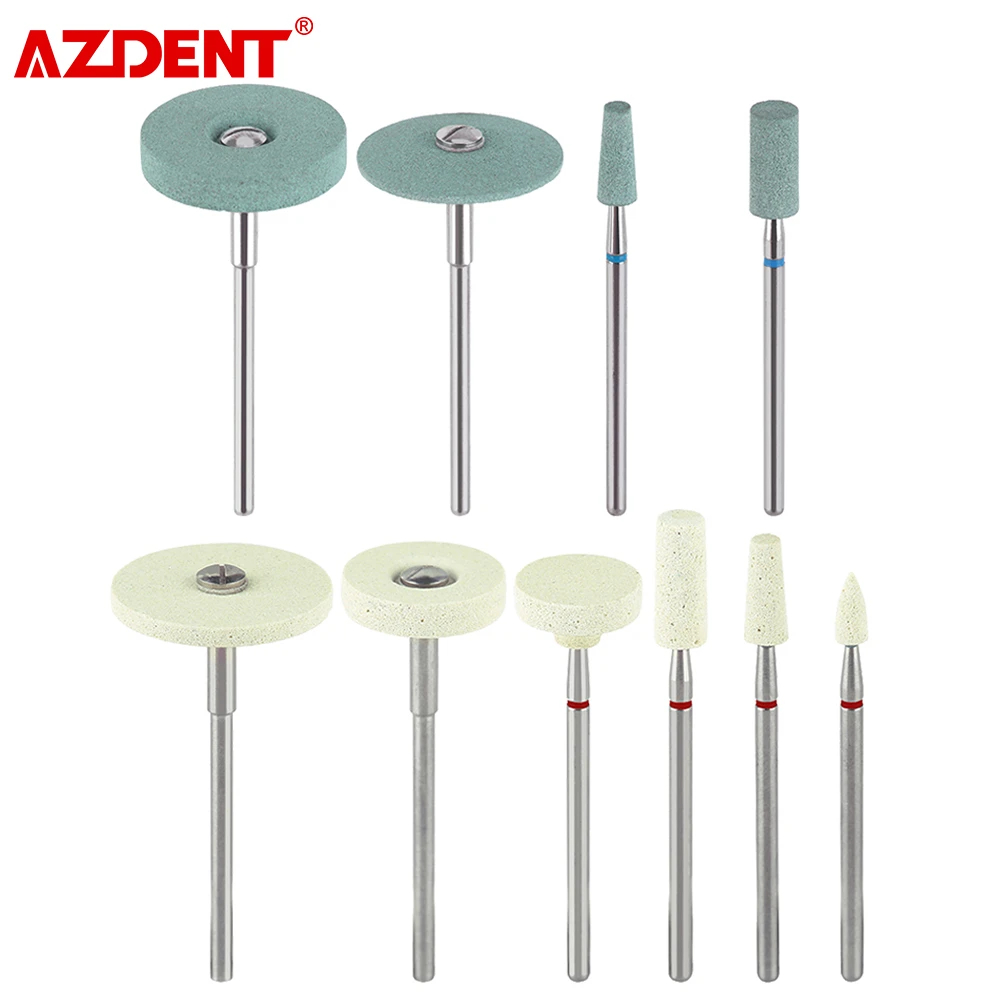 AZDENT Dental Lab Polisher Ceramic Diamond Grinding Head Stone Grinder ...
