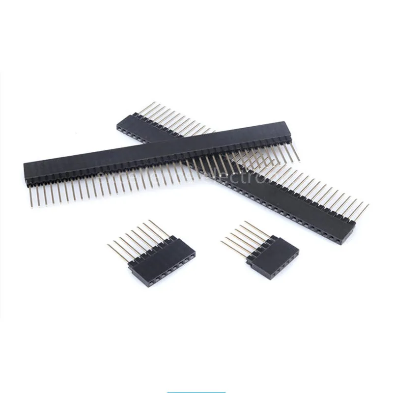 10pcs-2-54mm-4-6-8-10-Pin-Stackable-14mm-Long-Legs-Female-Header-For ...