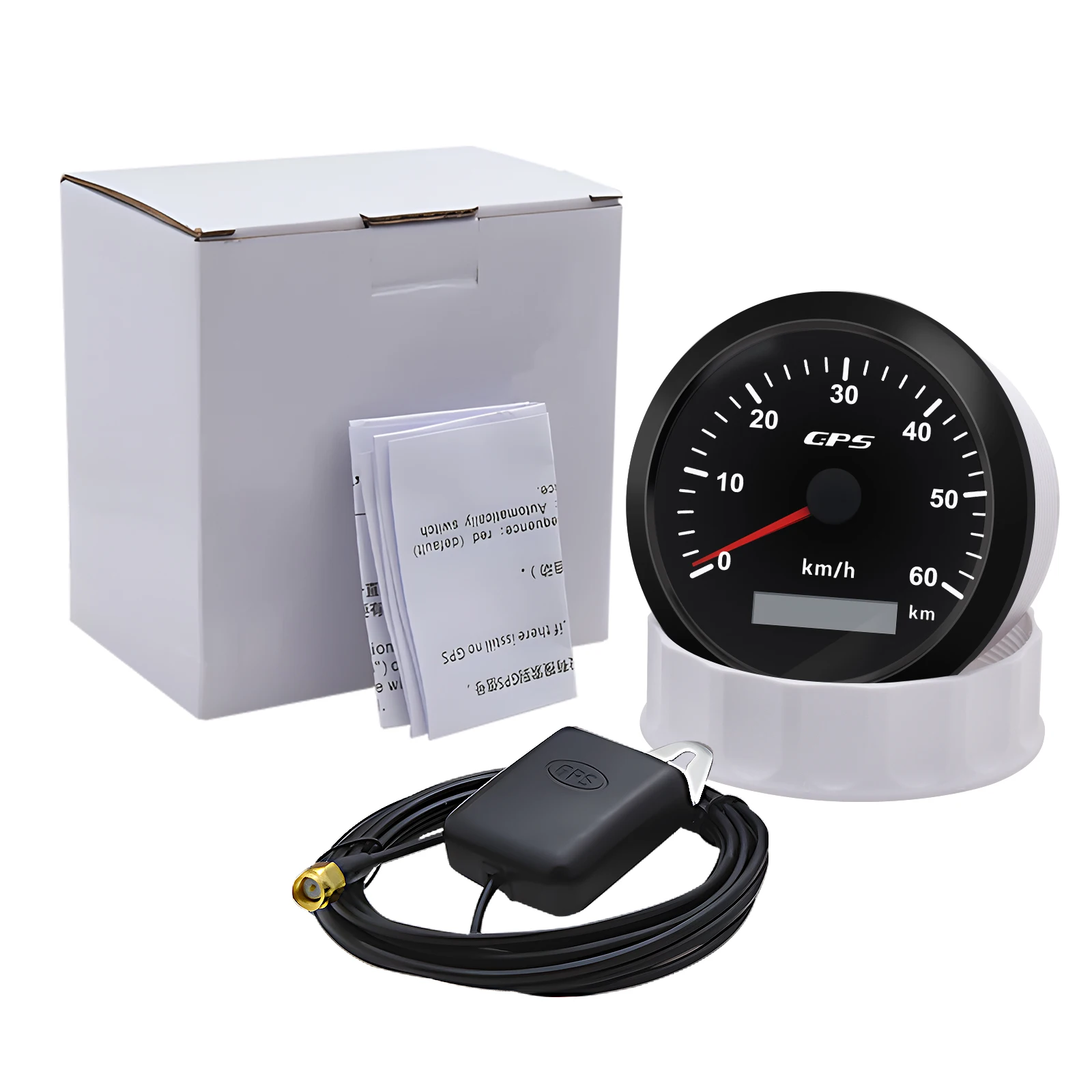 85MM-GPS-Speedometer-60-km-h-With-7-Colors-Backlight-GPS-Antenna-For ...