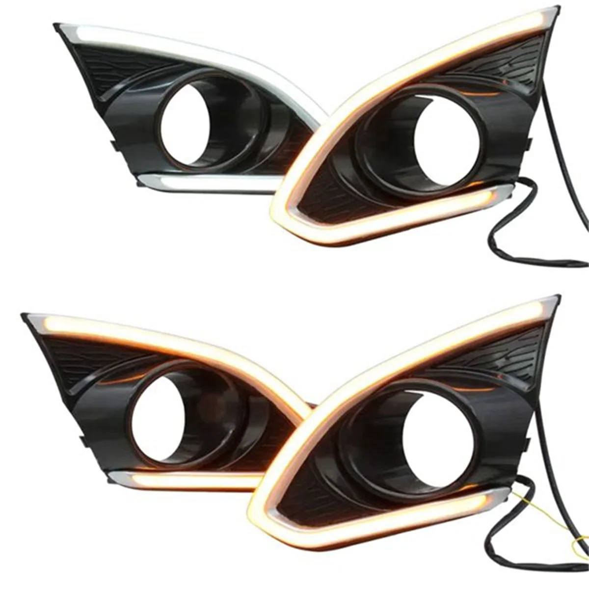 Front Fog Lights 12V Daytime Running Lights for Chevrolet Spark 13-15 ...
