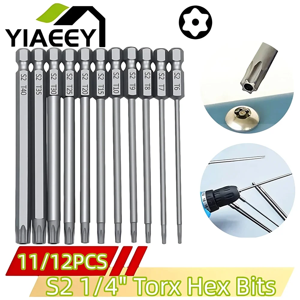 Torx-Screwdriver-Flat-Head-Tamper-Proof-Security-Drill-Bit-Set-for ...