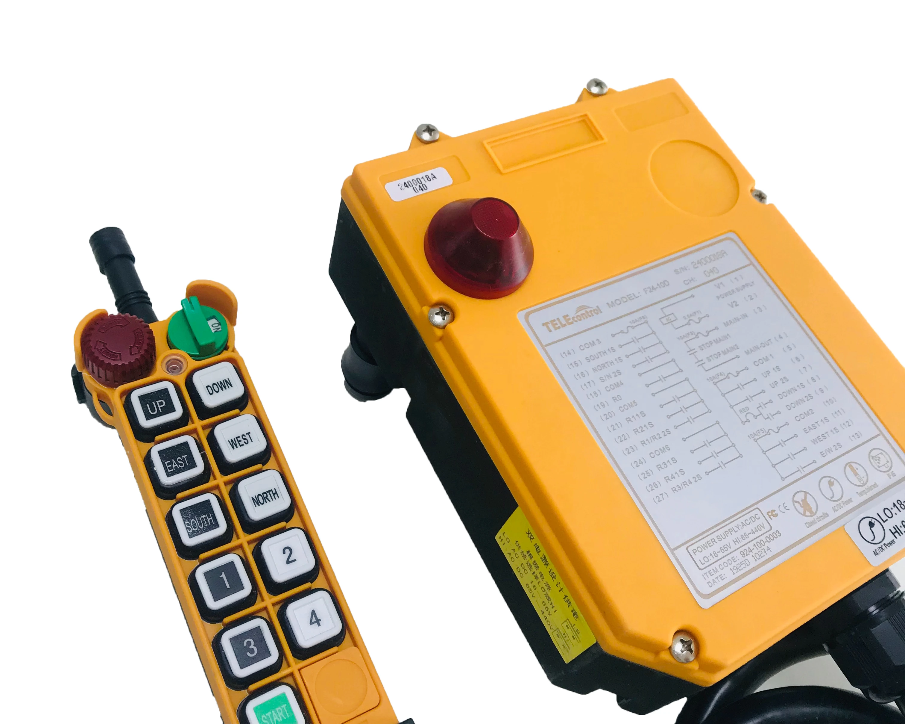 Factory Direct Supply F24-10D F24-10S DC 24V 10 Button Crane Hoist ...