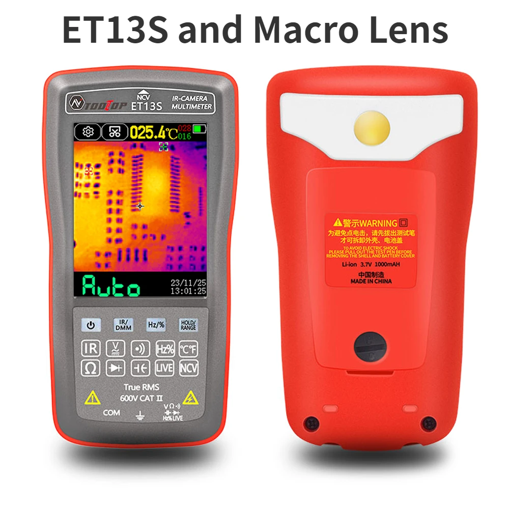 TOOLTOP-ET13S-Thermal-Imaging-Camera-192-192-with-Macro-Lens-IR-Camera ...