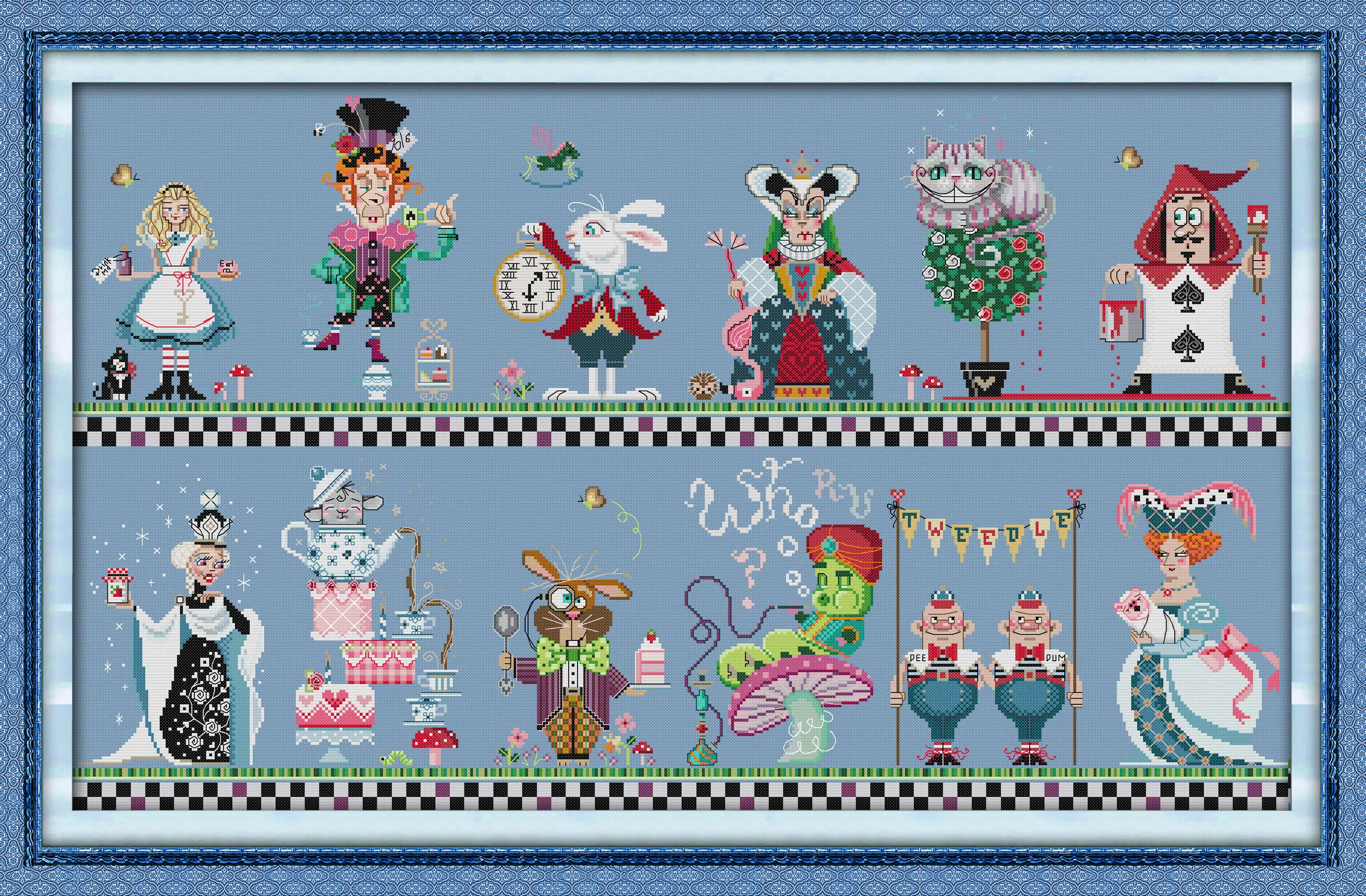 Joy-Sunday-Pre-printed-Cross-Stitch-Kit-Easy-Pattern-Aida-Stamped ...