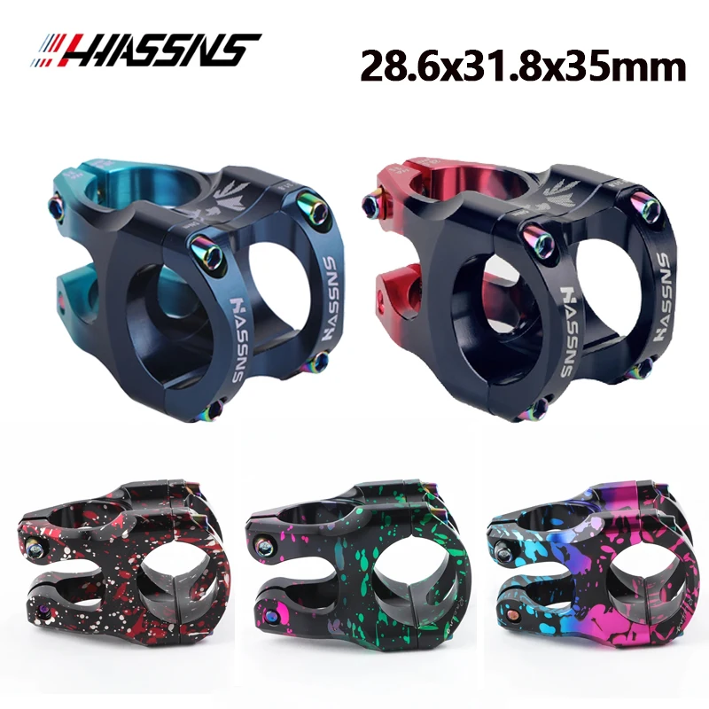 HASSNS-Bicycle-Stem-Mountain-Bike-Axle-Short-Power-35mm-Stem-Handlebar ...