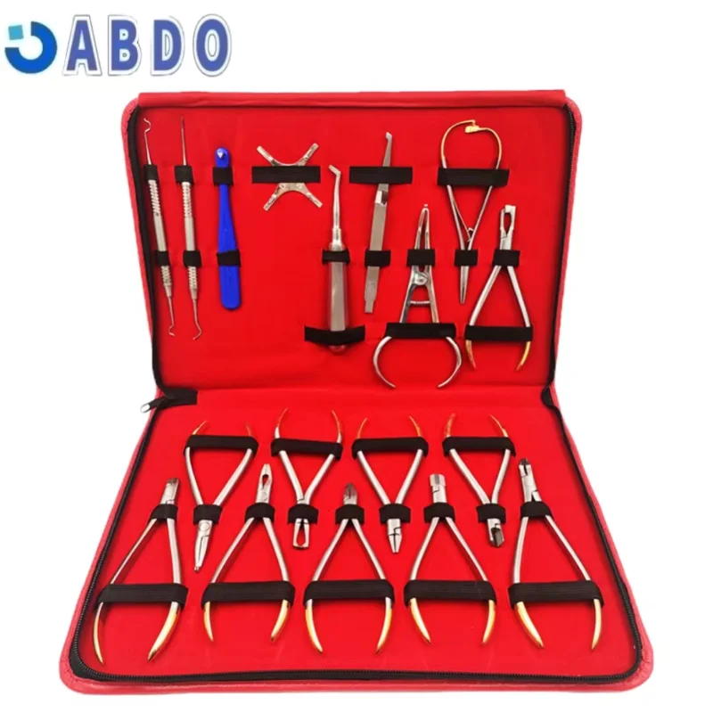 Dentist-18pcs-set-Orthodontic-Tools-Set-Orthodontic-Pliers-Forming ...