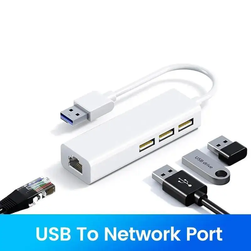 Concentrador-de-red-USB-tipo-C-100Mbps-3-puertos-USB-2-0-a-Rj45-Lan ...
