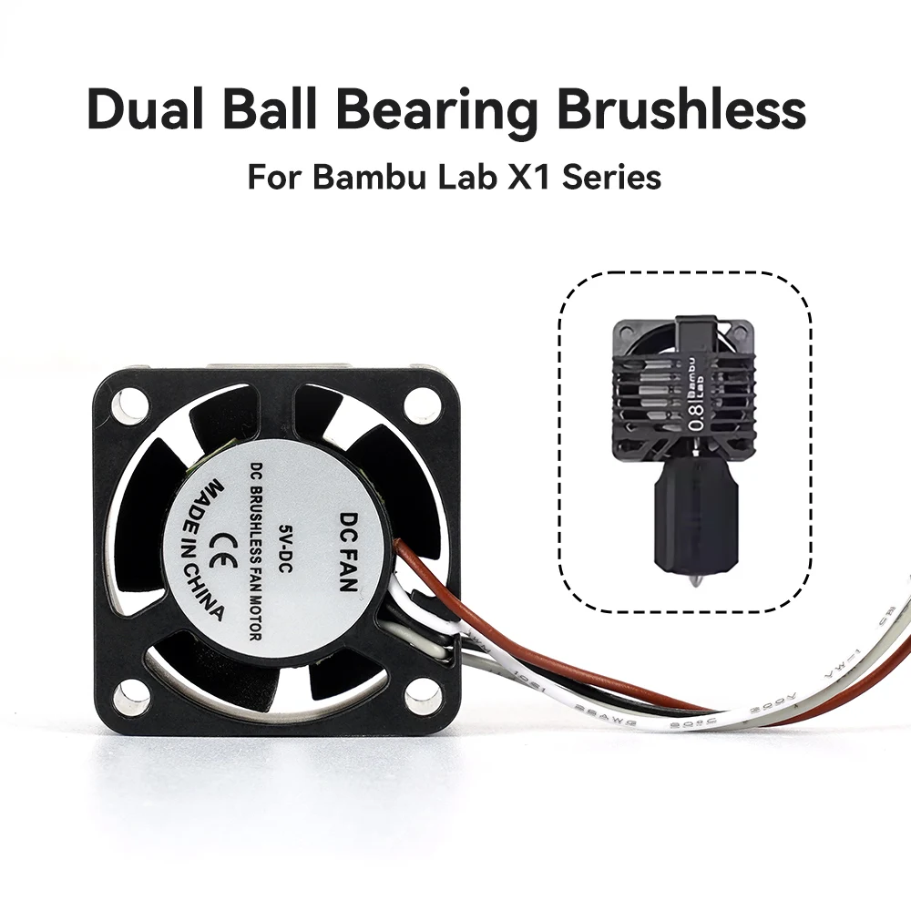 For-Bambu-Lab-X1-Series-Hotend-Cooling-Fan-2510-Dual-Ball-Bearing ...