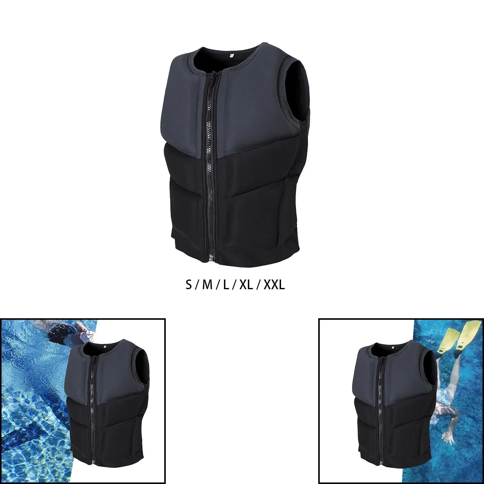 Life-Vest-Breathable-Waistcoat-Life-Jacket-Vest-Water-Survival-Gear ...