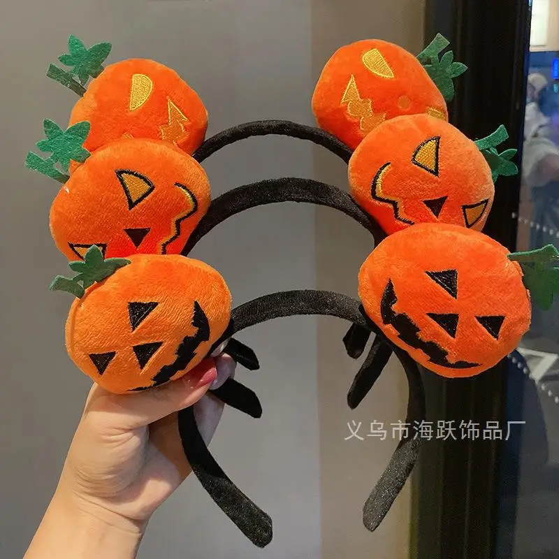 Halloween Funny Pumpkin Headband Happy Halloween Party DIY Cheer ...