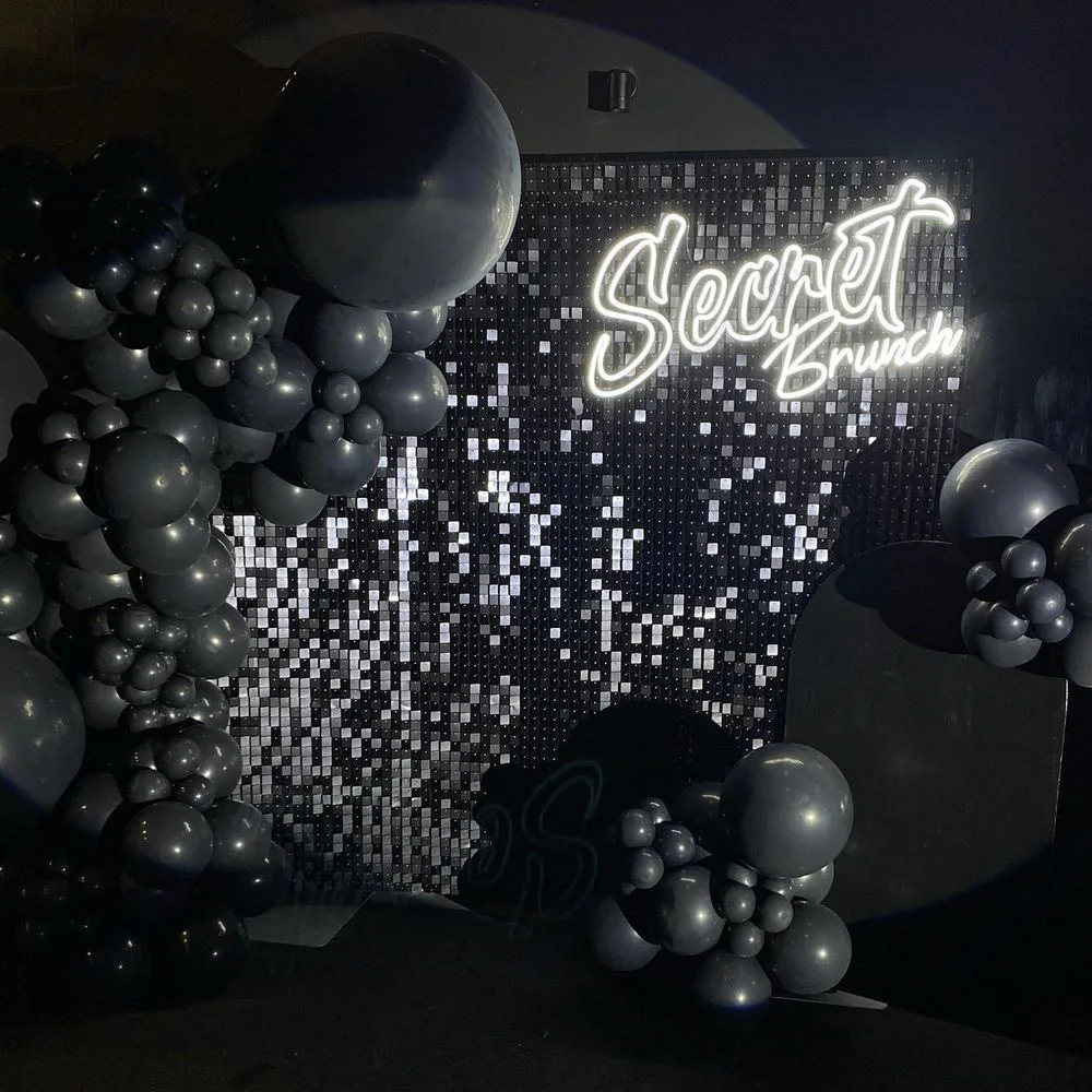 18-Panels-Black-Shimmer-Wall-Panels-Backdrops-Square-Sequin-Backdrop ...