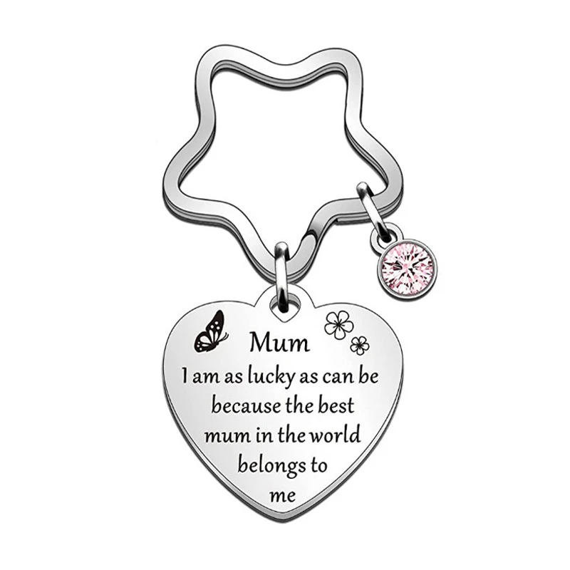 Best Mum Belongs To Me Lucky Mom Stainless Steel Keyring Key Chain ...