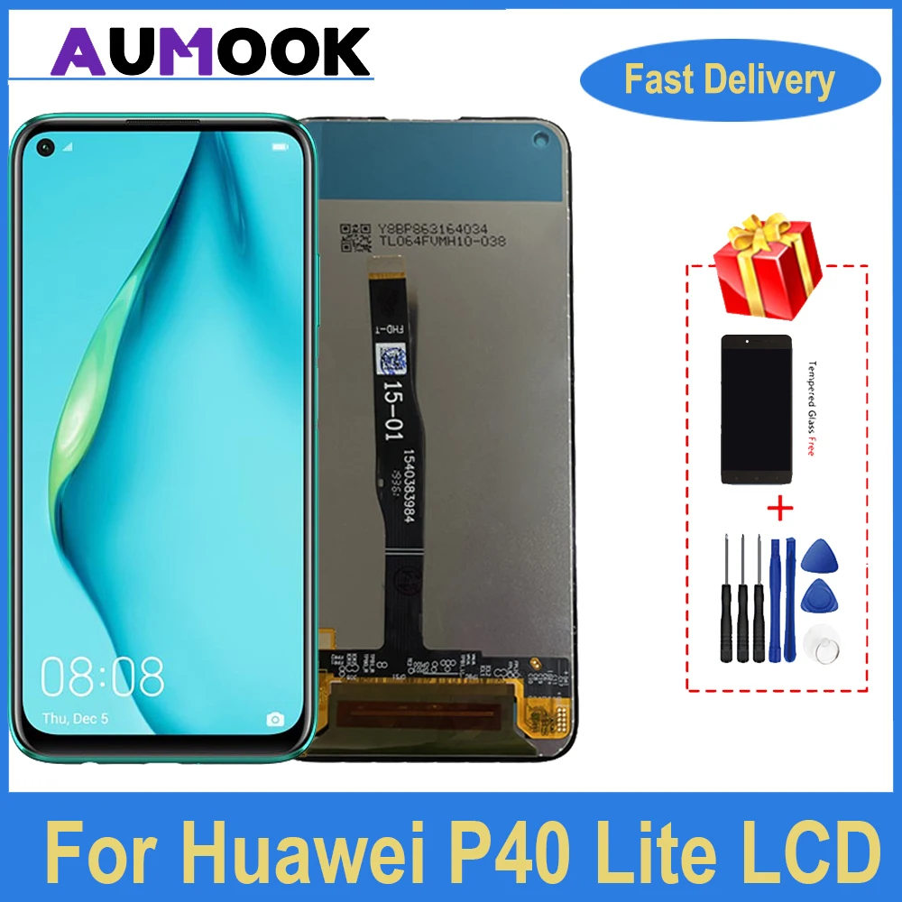Original 6.4" Display for Huawei P40 Lite LCD Touch Screen Digitizer Assembly for Huawei P40lite ...