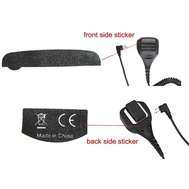 100x Front and Back Label Sticker for Motorola CP200 XLS PR400 EP450 ...