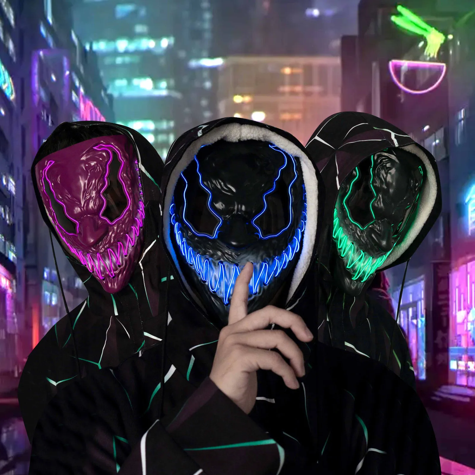 V-shaped-Enemy-Team-LED-Scary-Full-Face-Mask-Halloween-Glowing-Ghost ...