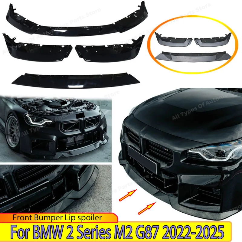 Front Bumper Lip Spoiler Splitter for BMW 2 Series M2 G87 2022 2023 ...
