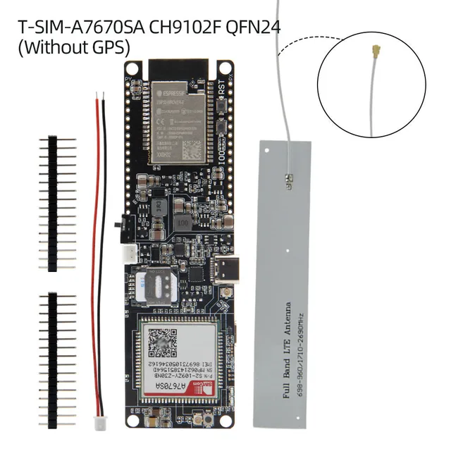 LILYGO® TTGO T-A7670G/E/SA R2 4G Development Board LTE CAT1 SIM Module ESP32 Support GSM/GPRS ...