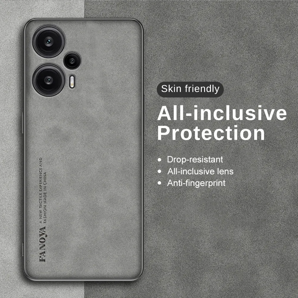 For-Xiaomi-Redmi-Note-12-Turbo-5G-Case-Sheepskin-Leather-Phone-Cover ...