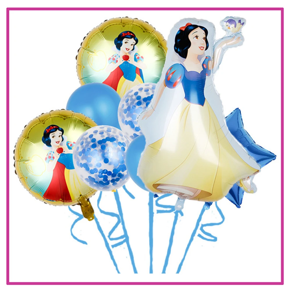 Suministros de decoración para fiesta de cumpleaños de princesa Disney, platos de papel para ...