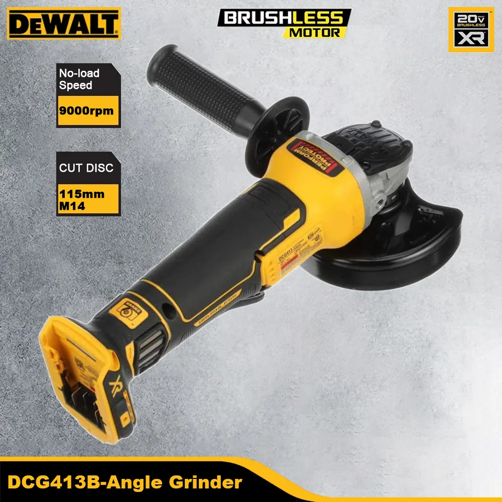 Dewalt 충전식 무선 앵글 그라인더, 다중 보호 브러시리스 범용, DCG413B, 115mm x M14, 9000rpm ...