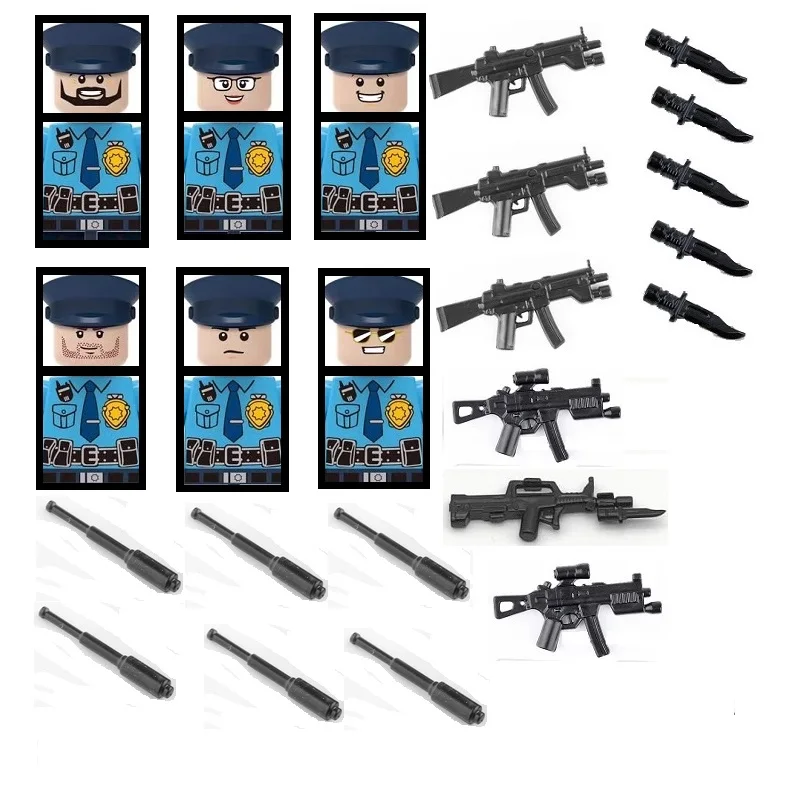 U-S-A-City-Traffic-Police-Baton-MOC-Military-Weapon-Swat-Mini-Action ...
